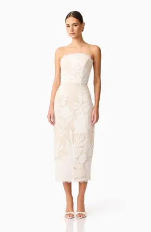 ELLIATT Flor Strapless Cocktail Dress