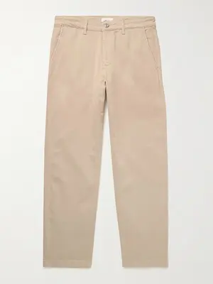Nn07 Aden 1923 Straight-leg Organic Cotton-blend Twill Chinos - Neutrals