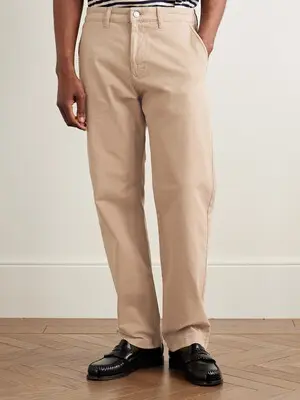 Nn07 Aden 1923 Straight-leg Organic Cotton-blend Twill Chinos - Neutrals