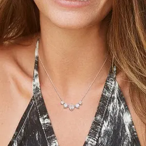 JULIANNA B. Moissanite 5-stone Necklace