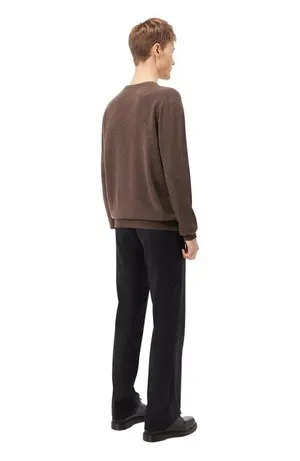 Gobi Cashmere Essential V-neck Cashmere Sweater - Cocoa