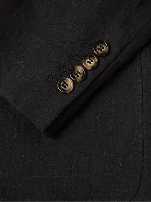 Brunello Cucinelli Double-breasted Linen Suit Jacket