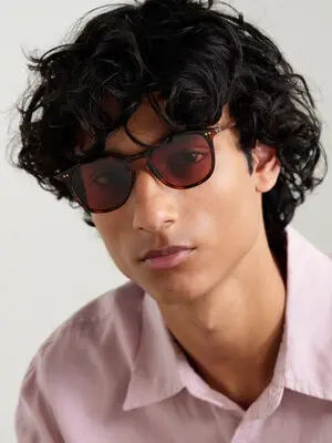 Garrett Leight Kinney J Round-frame Sunglasses