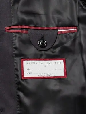 Brunello Cucinelli Double-breasted Shawl-lapel Silk-twill Tuxedo Jacket