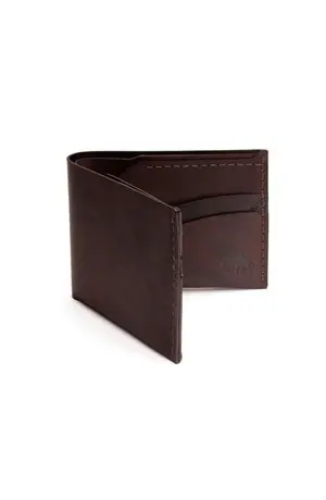 EZRA ARTHUR No. 6 Classic Bifold Wallet Malbec