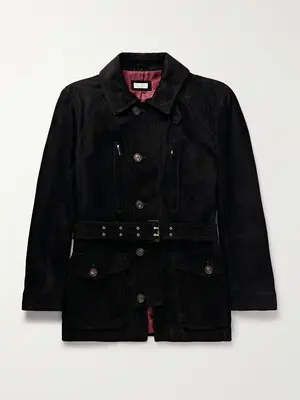Men's Suede Belted Jackets