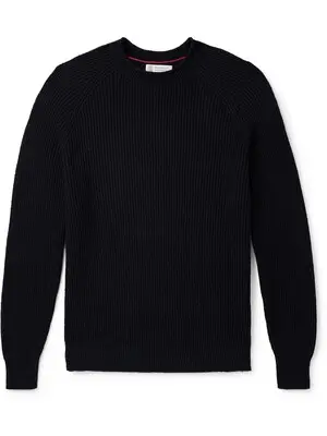 Brunello Cucinelli Ribbed Cotton Sweater