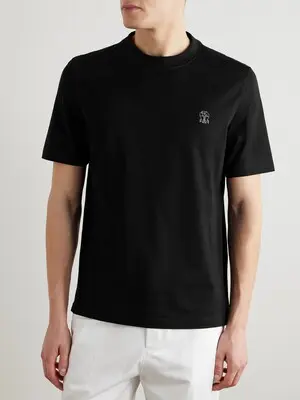 Brunello Cucinelli Logo-print Cotton-jersey T-shirt