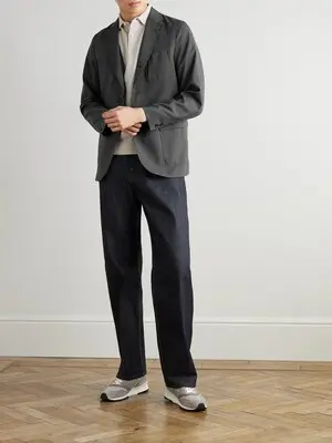 BEAMS Unstructured Woven Blazer