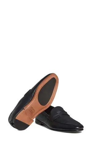 Zegna Natural Grain Leather Loafer