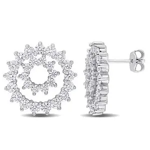 JULIANNA B. Moissanite Stud Earrings - Sterling Silver