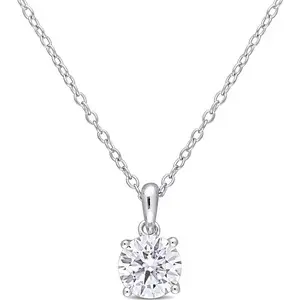 JULIANNA B. 1ct Dew Moissanite Solitaire Necklace - Sterling Silver