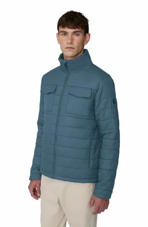 QUARTZ CO. Neal 2.0 Lightweight Insulated Shirt Jacket - Ice Blue