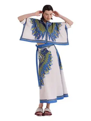 LA DOUBLEJ Sarong Wrap Skirt