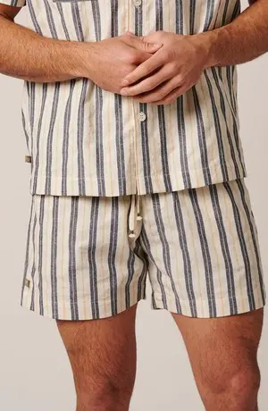 LEISURE LAB Catalina Striped Shorts
