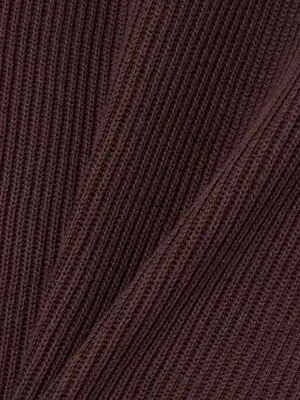 Brunello Cucinelli Ribbed Cotton Polo Sweater