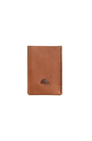 EZRA ARTHUR Minimalist Card Holder Wallet - Whiskey