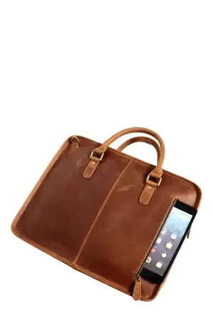 STEEL HORSE LEATHER Hemming Leather Laptop Bag