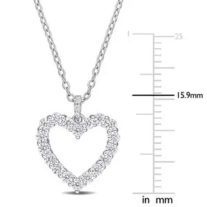JULIANNA B. Moissanite Open Heart Pendant