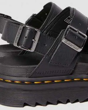Dr. Martens Voss Ii Athena Leather Strap Sandals - Black