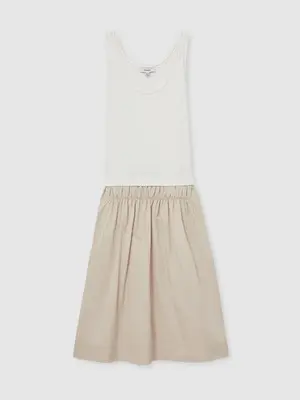 REISS Wren Layered Sleeveless Midi Dress
