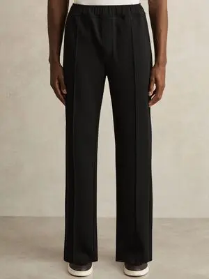 REISS City Interlock Straight Leg Trousers