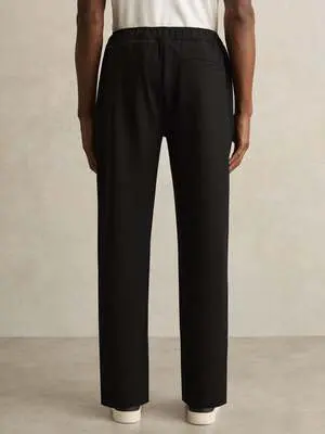 REISS City Interlock Straight Leg Trousers