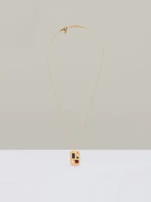REISS Skylar Crystal Pendant Necklace