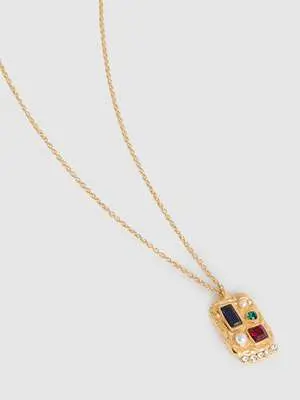 REISS Skylar Crystal Pendant Necklace