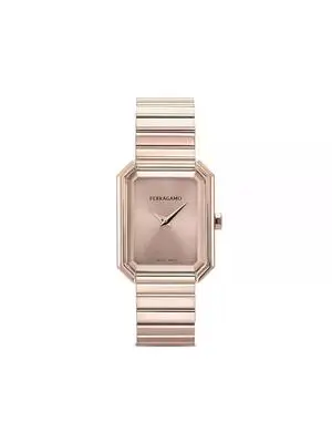 FERRAGAMO Crystal Tank Watch - Pink