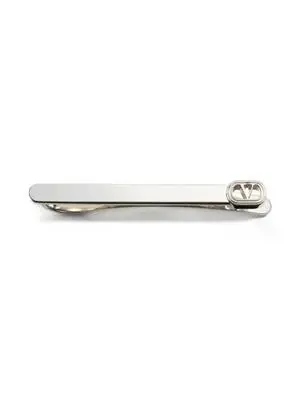 Valentino Garavani Vlogo Tie Clip - Silver