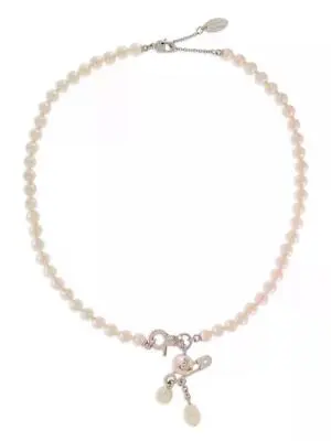 VIVIENNE WESTWOOD Faux-pearl Necklace - Silver