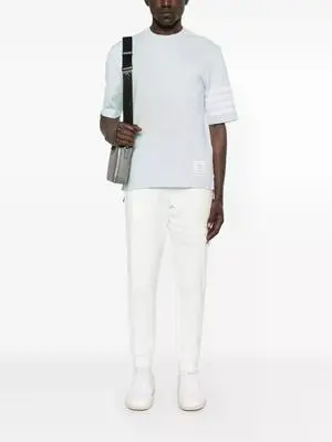 Thom Browne Jersey 4-bar Short Sleeve Tee - Blue