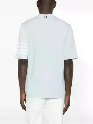 Thom Browne Jersey 4-bar Short Sleeve Tee - Blue