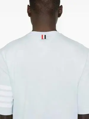 Thom Browne Jersey 4-bar Short Sleeve Tee - Blue