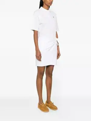 Polo Ralph Lauren Draped-panel Mini Dress - White