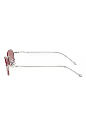DIESEL® Oval Rimless Sunglasses - Silver