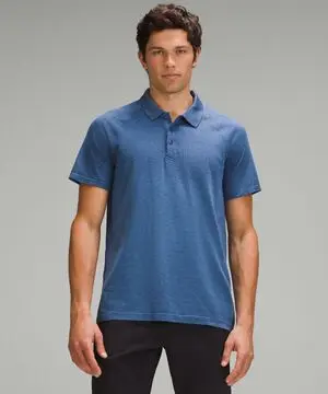 Lululemon Metal Vent Tech Polo Shirt - Night Sea/soft Denim