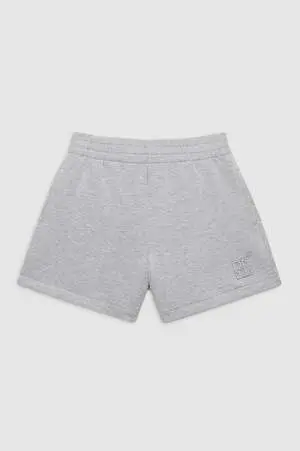 ANINE BING Kam Framed Monogram Short - Grey