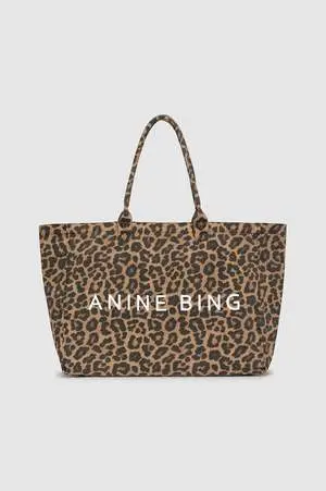 ANINE BING Leo Canvas Tote - Black