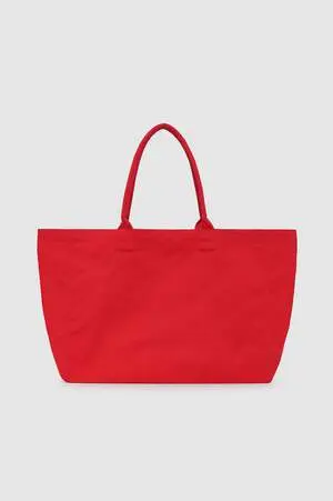 ANINE BING Leo Canvas Tote - Tango Red