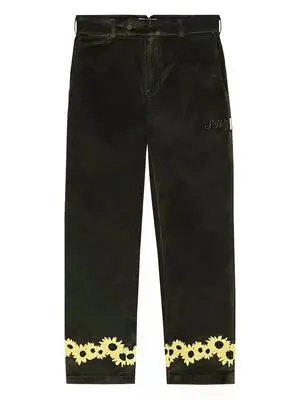 SAINTWOODS Flower-trim Trousers