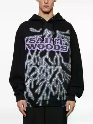 SAINTWOODS Lightning Graphic Hoodie
