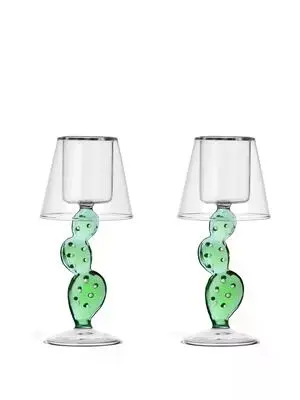 ICHENDORF MILANO Desert Plants Candle Holder - Green