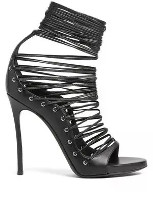 Dsquared2 Leather Stiletto Sandals