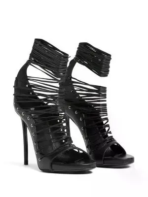 Dsquared2 Leather Stiletto Sandals