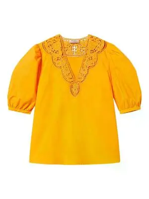 TWINSET Broderie-anglaise Blouse - Orange
