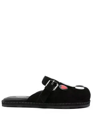 Moschino Brooch-embellished Slippers