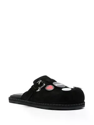 Moschino Brooch-embellished Slippers