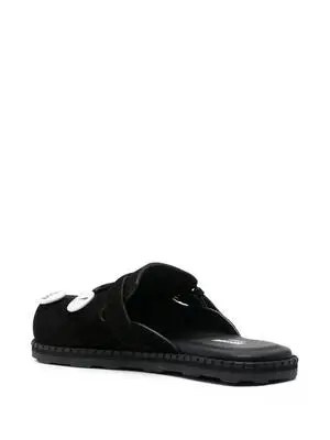 Moschino Brooch-embellished Slippers